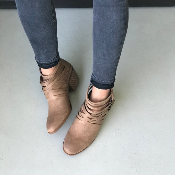 Buckle | Shoes | Cool Edgy Multiple Straps Wrap Around Ankle Boots ...